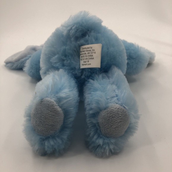 Toys | Walmart Blue Bunny Plush Long Floppy Ears Pink Nose Stuffed ...